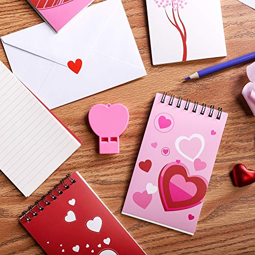 Valentine's Spiral Notepads for Kids Classroom Exchange (3 x 5 in., 24 ...