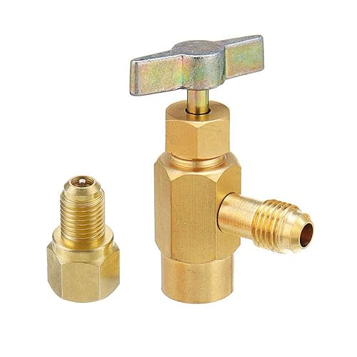 R134A Brass Can Tap R-134a AC Refrigerant Tap 1/2" Thread Valve Tool ...