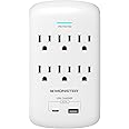 Amazon.com: Monster Wall Tap Plug 6-Outlet Extender with Outlet Surge ...