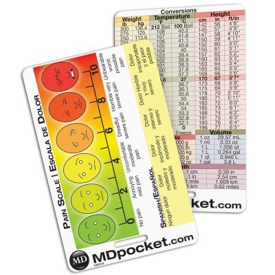 Amazon.com: Prestige Medical Pain Assessment Card, 0.3 Ounce: Health ...