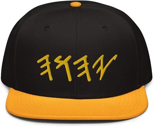YHWH Yahuah Paleo Hebrew Embroidered Snapback Hat Yahshua Yahusha ...