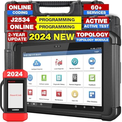 LAUNCH X431 PAD V Elite 2024 Newest ECU Reprogramming Tool, J2534 ...