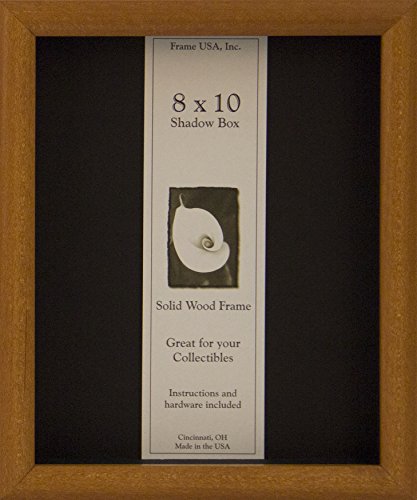 Amazon.com - Frame USA Shadow Box, 8x10 Wood Elite Series (Honey) - Box ...