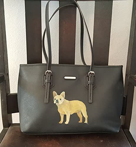 Amazon.com: French Bulldog Frenchie Buff Dog Hand Painted Purse/Handbag ...