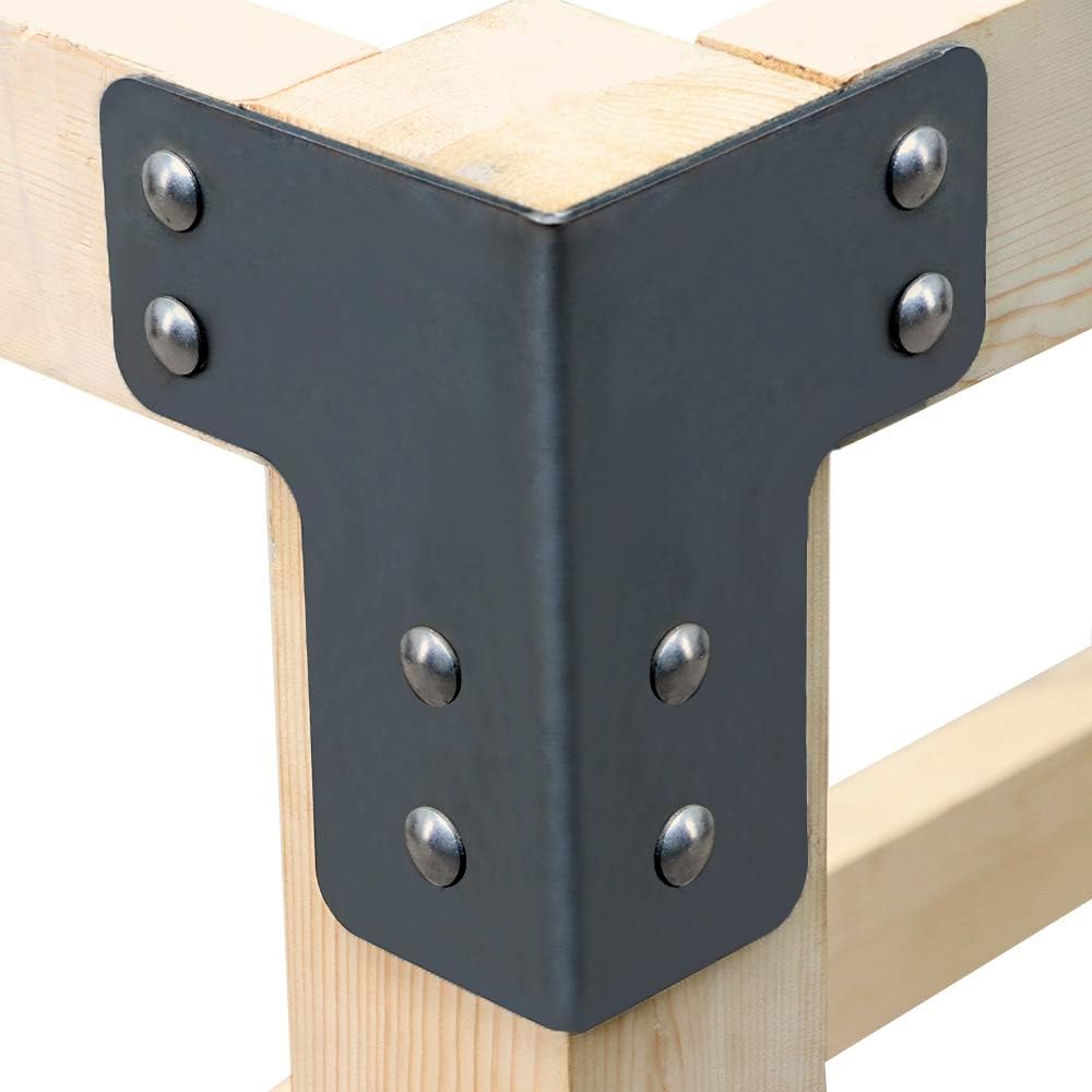 Metals & Alloys vikofan 8 Pcs Workbench Bracket Kit Sturdy Steel Angle ...