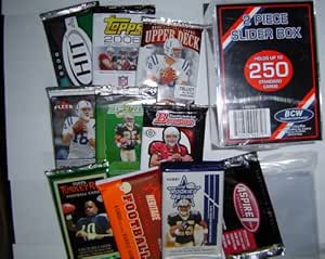 Football Card Pack Gift Set - Sports Cards Birthday or Christmas Lot ...