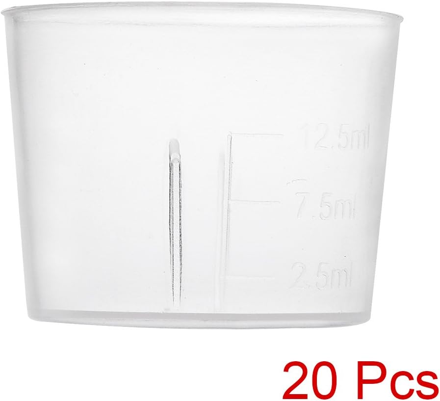 sourcingmap Measuring Cup 15ml PP Plastic Graduated Beaker Transparent ...
