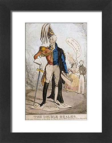 Media Storehouse Framed 16x12 Print of Political cartoon of the Duke of ...
