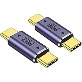 Amazon.com: Poyiccot 180 Degree USB C Adapter 240W, 2-Pack U Shape USB C 180 Degree Angled USB 4 ...