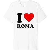 Amazon.com: Red Heart I Love Roma T-Shirt : Clothing, Shoes & Jewelry