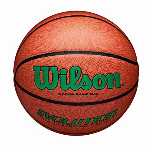 WILSON Evolution Indoor Game Basketball, Green, Size 7 - 29.5" | Pricepulse