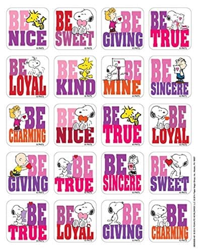Just4fun - 240 Heart Love Snoopy Stickers - Valentine's Day 12 Sheets ...