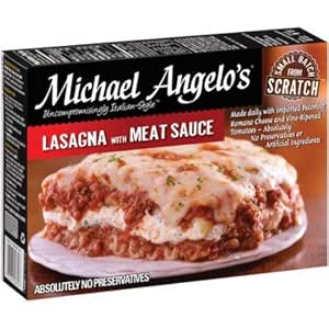 MICHAEL ANGELO'S LASAGNA WITH MEAT & SAUCE 11 OZ PACK OF 2: Amazon.com ...
