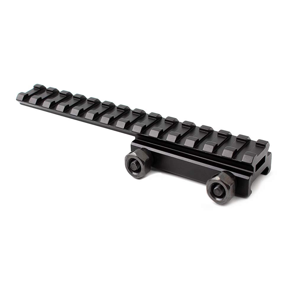 Tactical Riser Weaver Picatinny Rail Extended Flat Top Duty Scope Mount ...