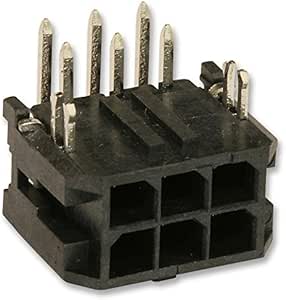 Headers & Wire Housings HEADER R/A 6P (1 piece) - - Amazon.com