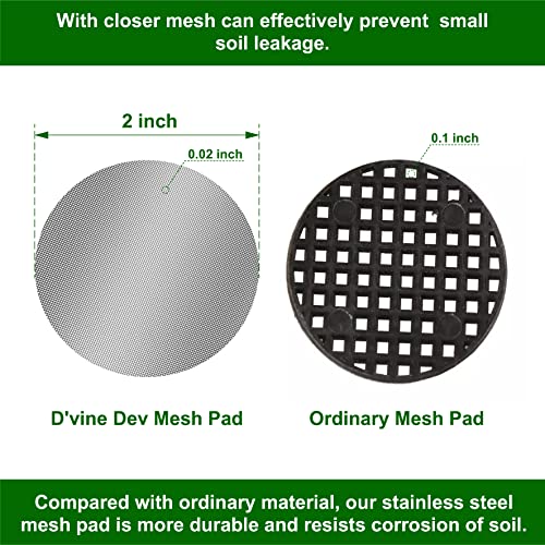 Pack of 50 Stainless Steel Drainage Mesh, 2 Inch Round Drainage Hole ...