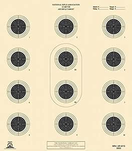 Amazon.com : Official NRA Air Rifle Target, AR-5/10, 10 Meter : Sports ...