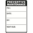 Amazon.com: Preventive Maintenance Stickers,2x3inch 200pcs Preventive ...