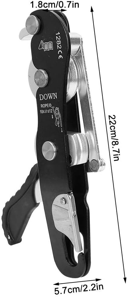 Alomejor Climbing Ascender Climbing Stop Descender Rope Rescue ...