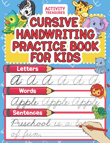 Cursive Handwriting Practice Book For Kids Cursive Tracing Workbook Cursive Handwriting Practice Book For Kids Cursive Tracing Workbook