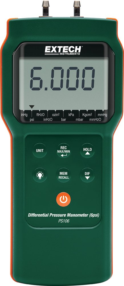 Extech PS106 Extech Differential Pressure Manometer – BigaMart