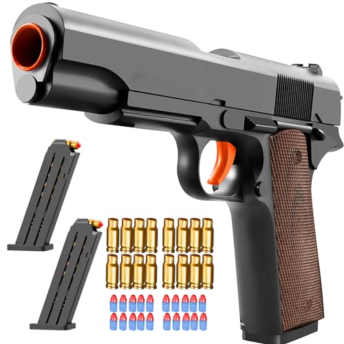 Look Real Toy Pistol with Ejecting Soft Bullets, Foam Blaster Realistic ...