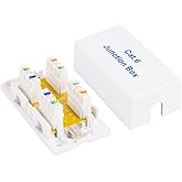 Amazon.com: Cable Leader Cat5e Junction Box, 110 Punch Down Style ...