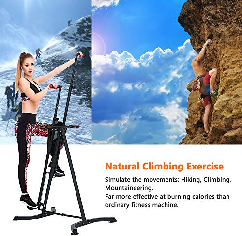 CITYBIRDS Vertical Climber, Folded Cardio Exercise Equipment Stair ...