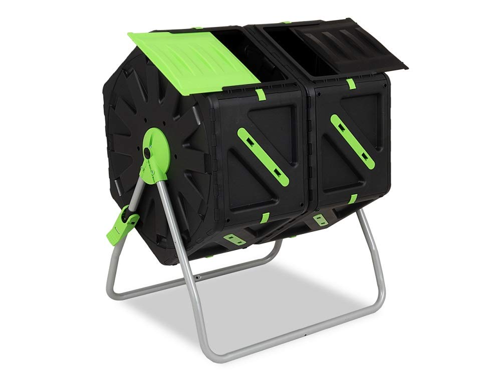 Garden Point Dual Chamber 2 x 70 L Tumbling Composter Bin | Composting ...
