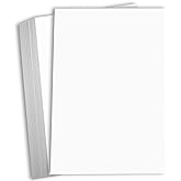 Printing Paper Hamilco 110 Lb White Cardstock - 50 Sheets 8.5x11 Heavy ...