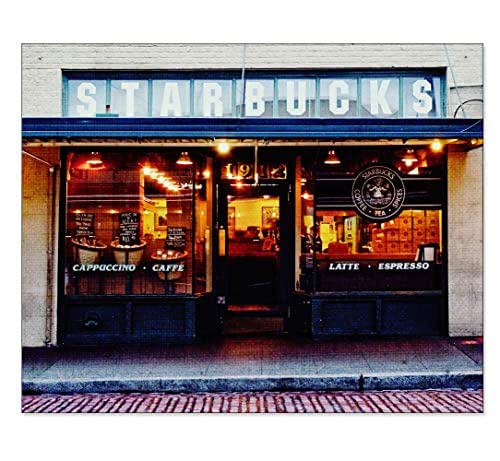 Amazon.com: Original Starbucks Print Seattle Photography Kitchen Wall ...