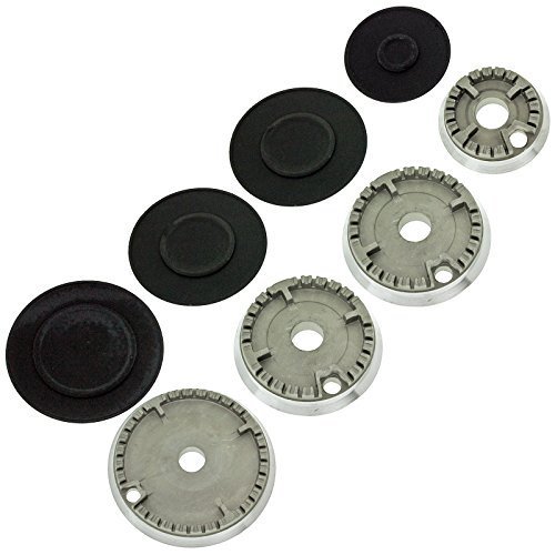 Non Universal SPARES2GO Small 2 Medium Large Gas Burner Crown And Flame Cap Kit For Bush Hob non-universal-spares2go-small-2-medium-large-gas-burner-crown-and-flame-cap-kit-for-bush-hob