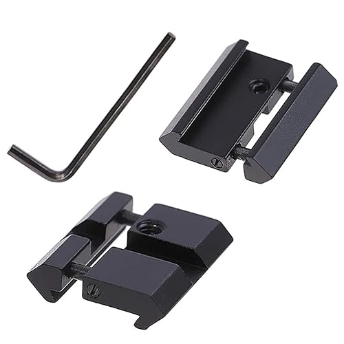 2pcs 11mm Dovetail to 20mm Picatinny Weaver Low Profile Snap-in Rail ...