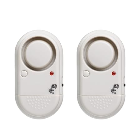 2 x Defender Window Shock Alarm with Theft Deterrent Sticker - 110dBs ...