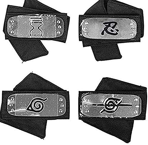 ArtPresarron Naruto Cosplay Headband Village Logo Metal Plated Headband ...