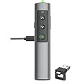 Amazon.com: Rechargeable Green Laser Pointer Presentation Clicker for Laptop PowerPoint, USB-A ...