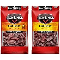 Amazon.com : Jack Link's Beef Jerky, Sweet & Hot + Teriyaki – Flavorful Meat Snack, Made with ...