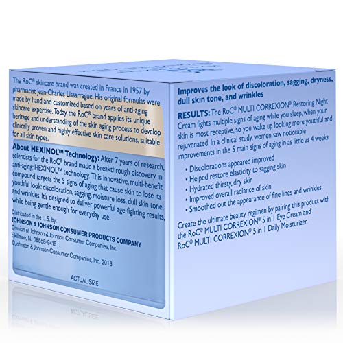 RoC Multi Correxion 5 in 1 Restoring Anti-Aging Facial Night Cream ...
