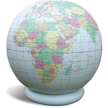 Amazon.com: Inflatable Globe Blow Up Globe World Map Atlas Ball Earth ...