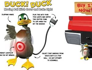 Hitch Critters Duck Animated Ball Hitch Cover and Brake Light, Hitch ...