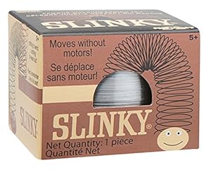 Amazon.com: The Original Slinky Brand Metal Slinky in Black Retro Box ...