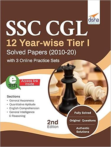 SSC CGL Previous Year Question Papers with Solution pdf Book