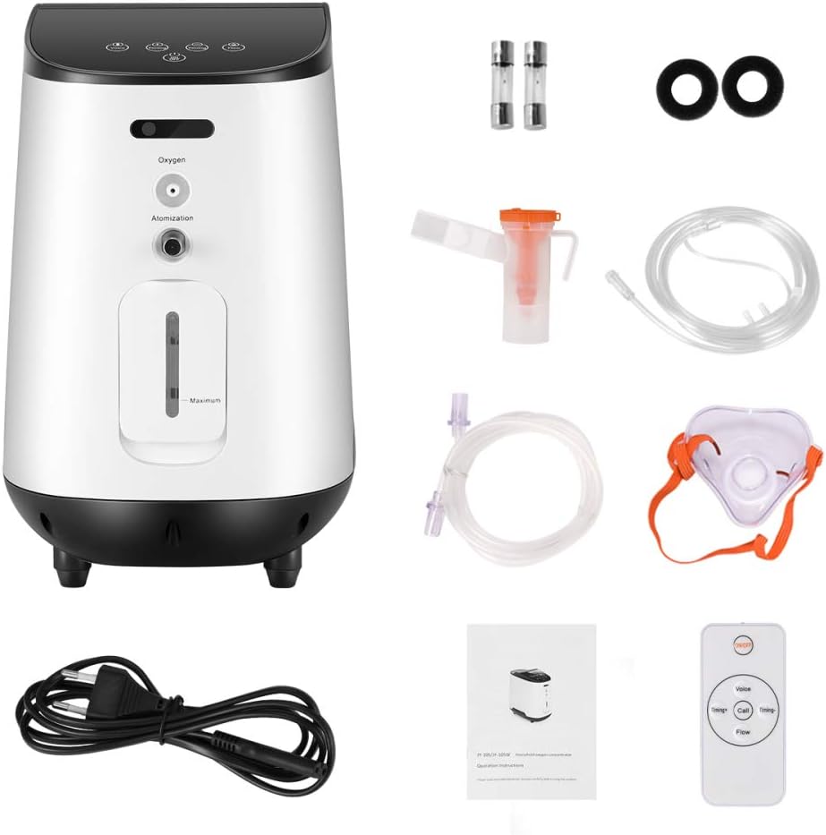 TTLIFE Newest Oxygen Concentrator, Better 1-7L/min Adjustable Portable Oxygen Machine for Home ...