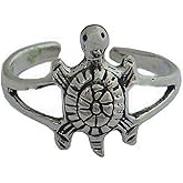 Amazon.com: Hawaiian Jewelry Sterling Silver Honu Turtle Toe Ring ...