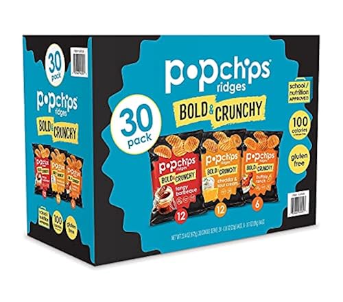popchips Ridges Chips, Variety, .8 oz. in Kuwait | Whizz Potato