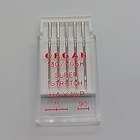 Amazon.com: 5pcs Organ Domestic Sewing Machine Needles Super Stretch HAX1SP 130/705H Flat Sided ...