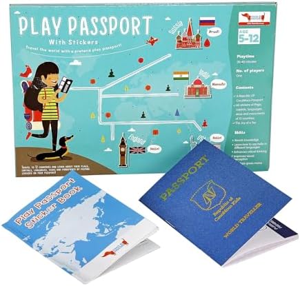 CocoMoco Kids Play Passport for Kids, Geography Educational Toy ...