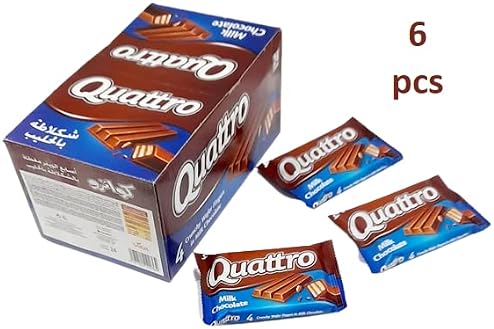 سعر Quattro Chocolate Milk 33 Gram 6 Pcs فى مصر | بواسطة امازون مصر ...