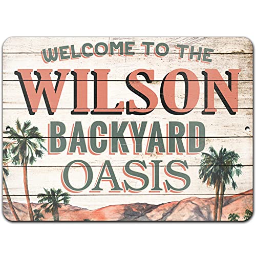 Custom Backyard Oasis Outdoor Metal Patio Sign | Pricepulse