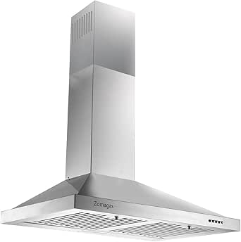 Amazon.com: 24 Inch Range Hood, Wall Mount Vent Hood in Stainless Steel ...